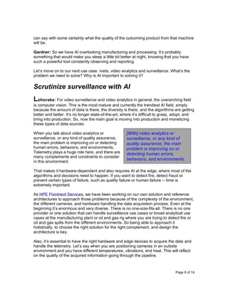 Mission Critical Use Cases Show How Analytics Architectures Usher in an Artificial Intelligence ...