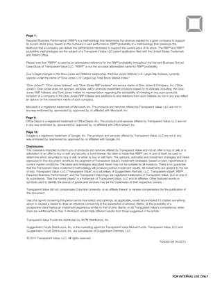 Columbia Business School - RBP Methodology | PDF