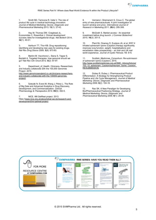 SVMPharma Real World Evidence – The RWE Series – Part IV: Where does ...
