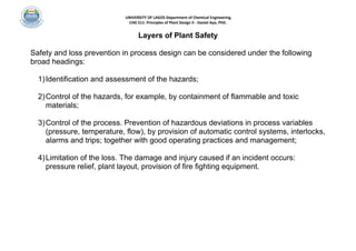 012 CHE 511-INDUSTRIAL HAZARDS AND ENVIRONMENT - Materials and Process ...