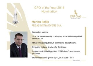 CFO 2014_M Rasik_Nomination slide | PDF