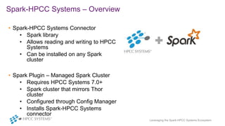 Leveraging the Spark-HPCC Ecosystem | PPT