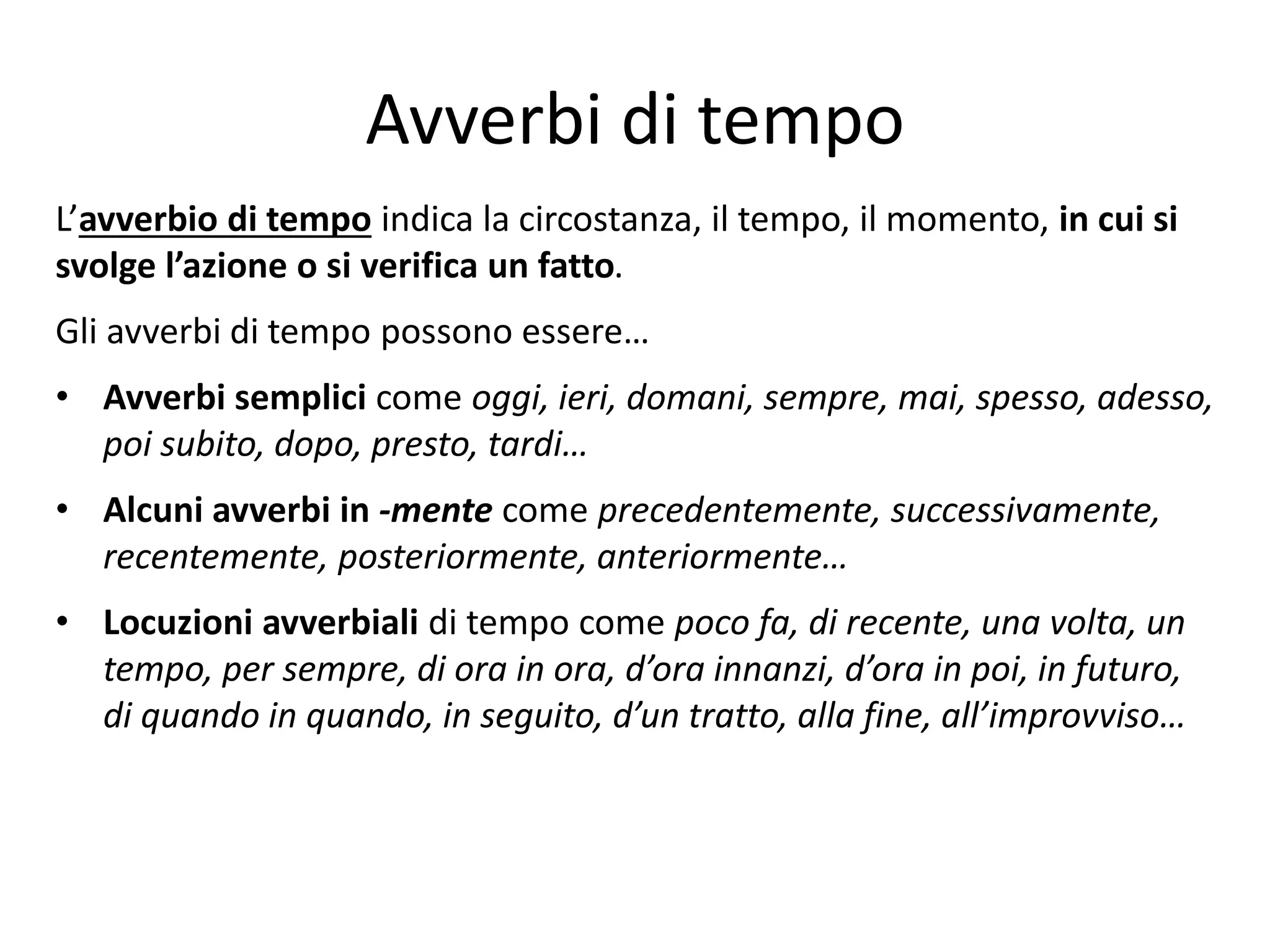 012 Morfologia e Classificazione delle Parti del Discorso Invariabili | PPTX