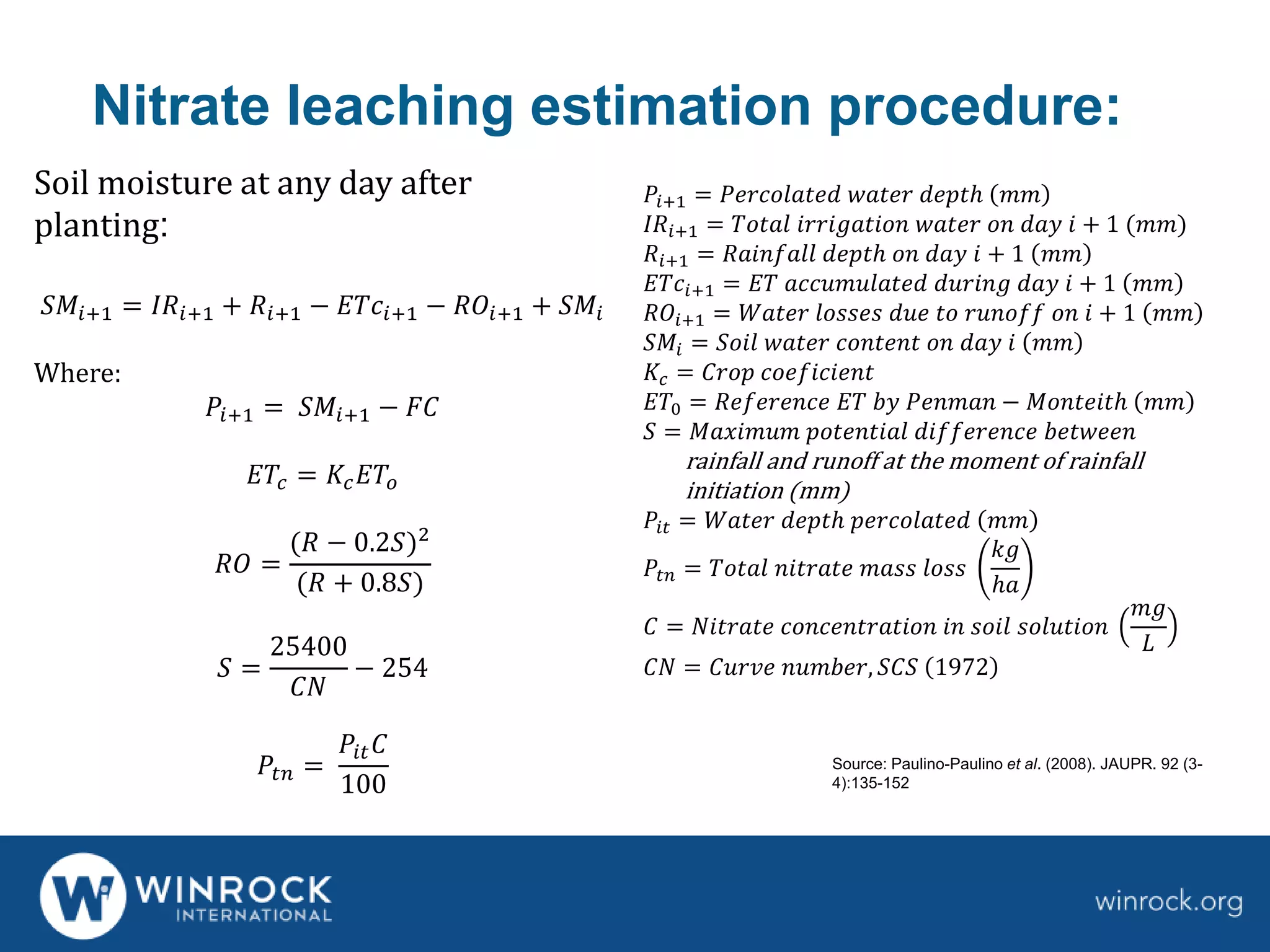Enabling the Flow of Ecosystem Services from Agriculture to Improve ...