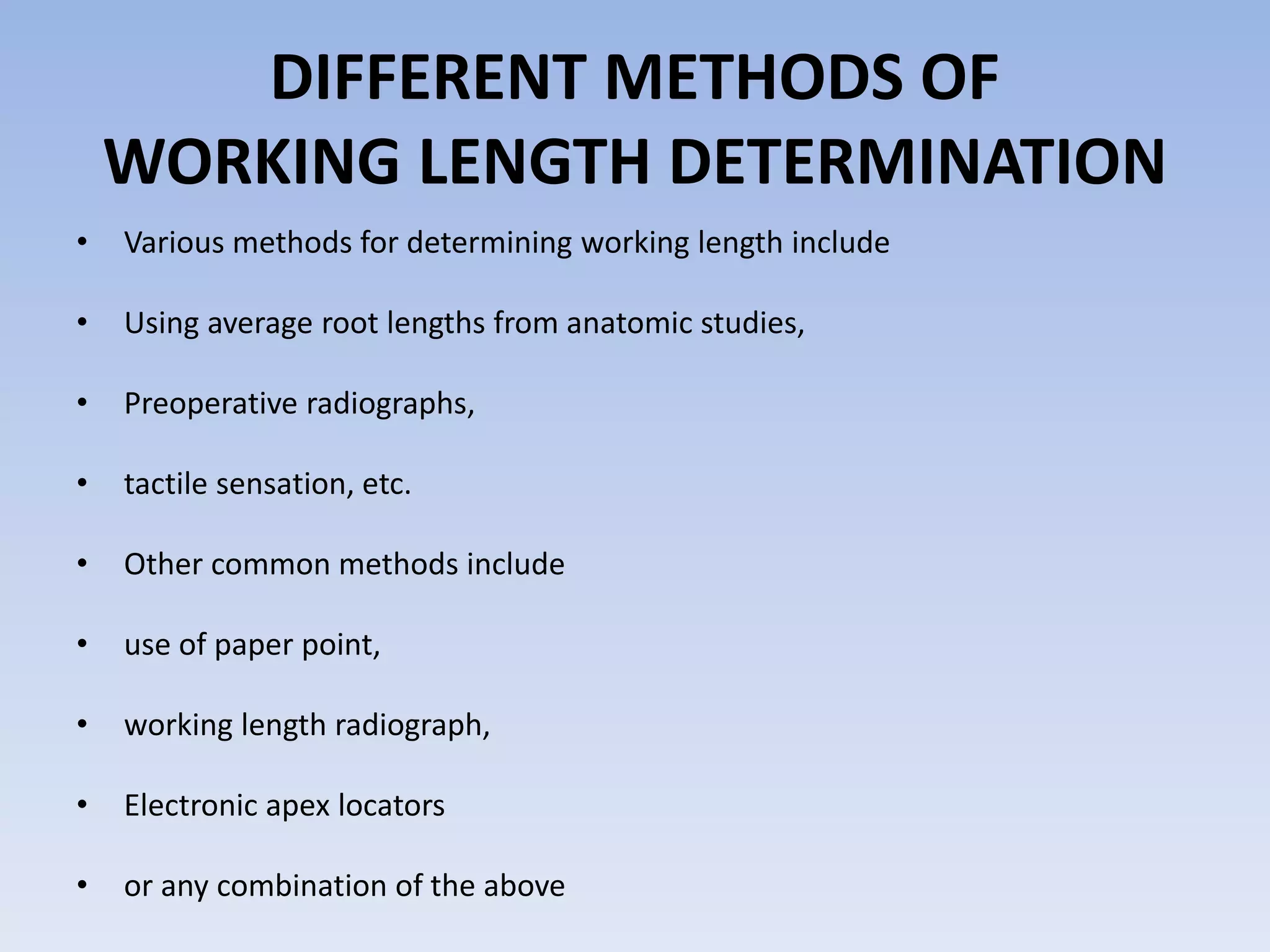 013.working length determination | PPTX