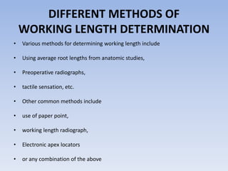 013.working length determination | PPTX