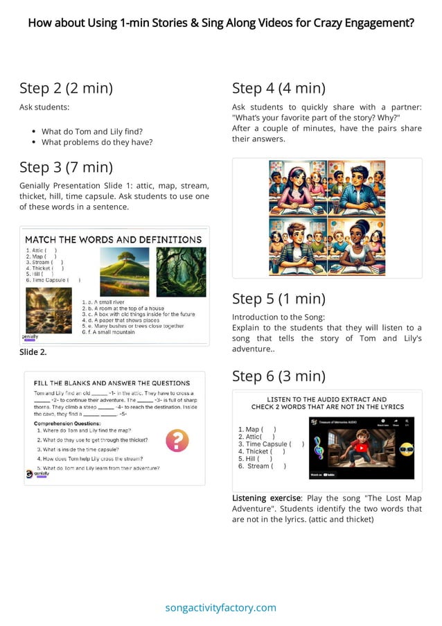 Try This 1-Minute Story and ESL Song Adventure (with sing along video ...
