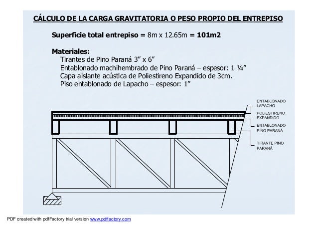 013 3- analisis de cargas entrepiso madera