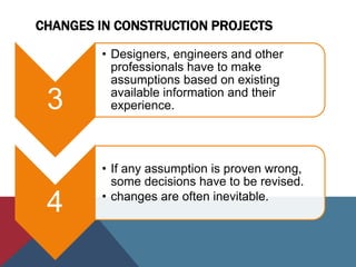 013 changes in construction projects | PPTX