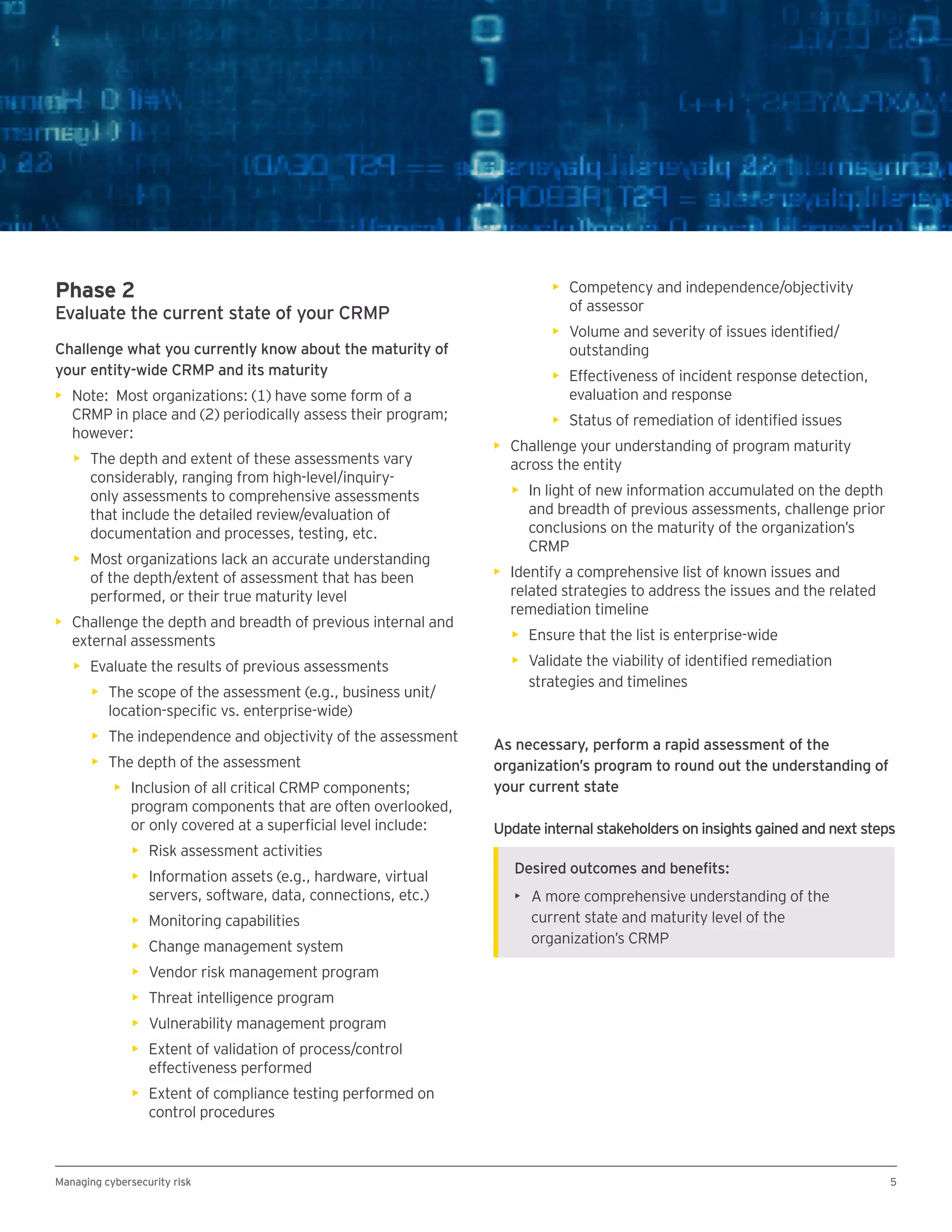 Communicating with stakeholders on cybersecurity risk-a road map for ...