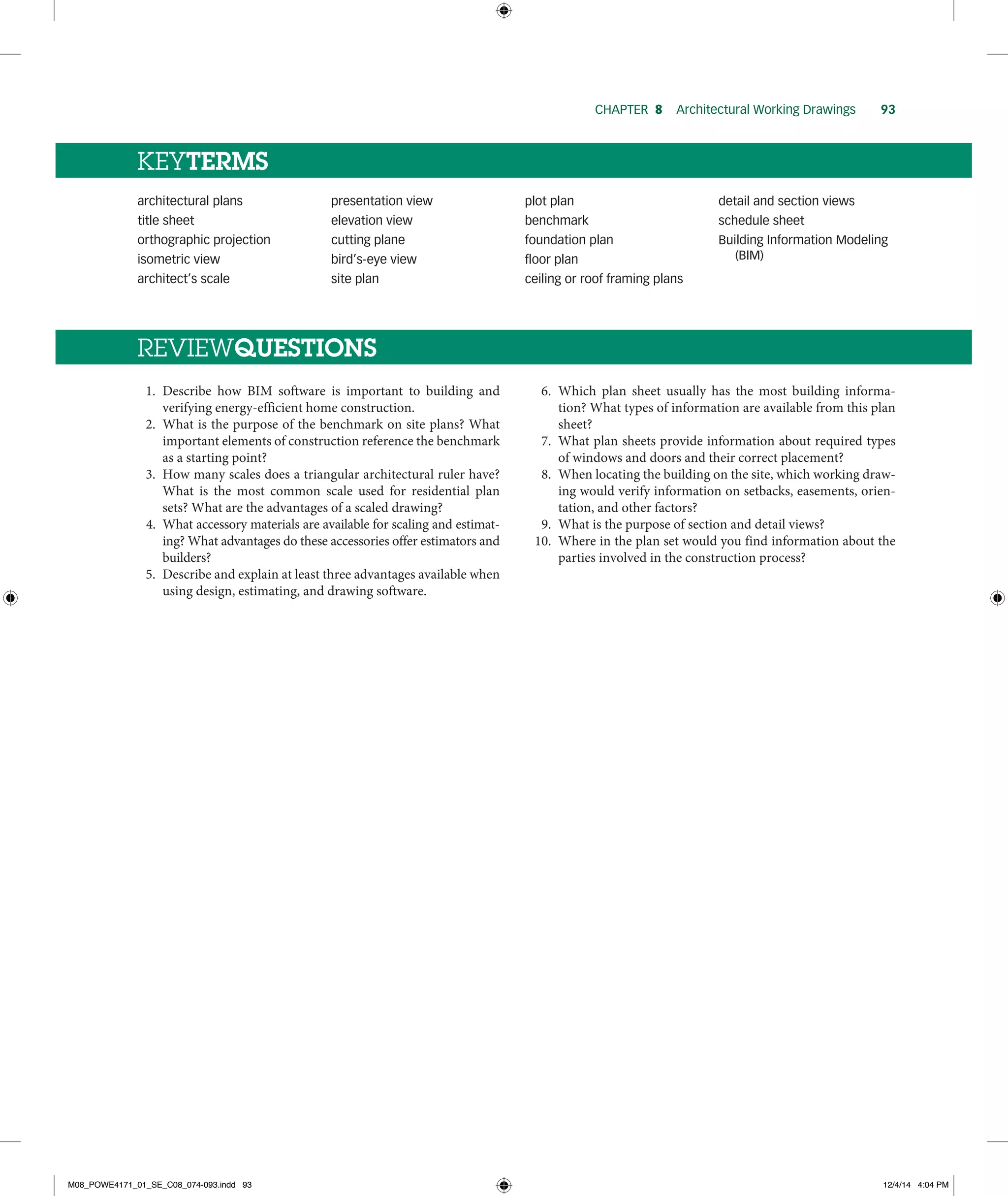 architectural working drawings | PDF