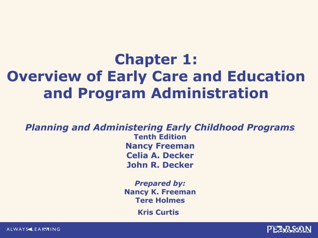 Chapter 1 Slides | PPT | Daycare and Pre-School | Parenting