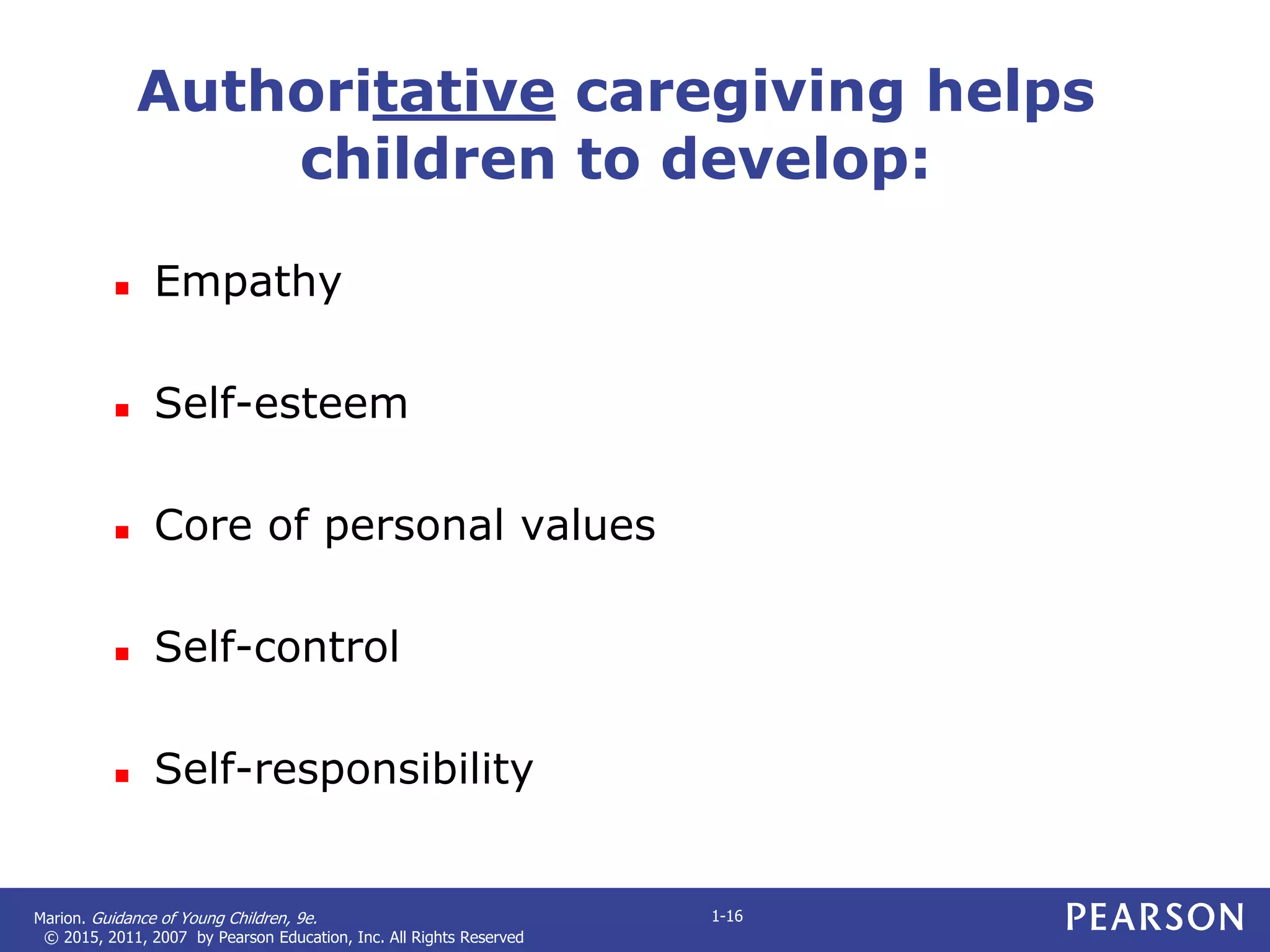 Chapter 1 A Teacher's Role in Guiding Children | PPT