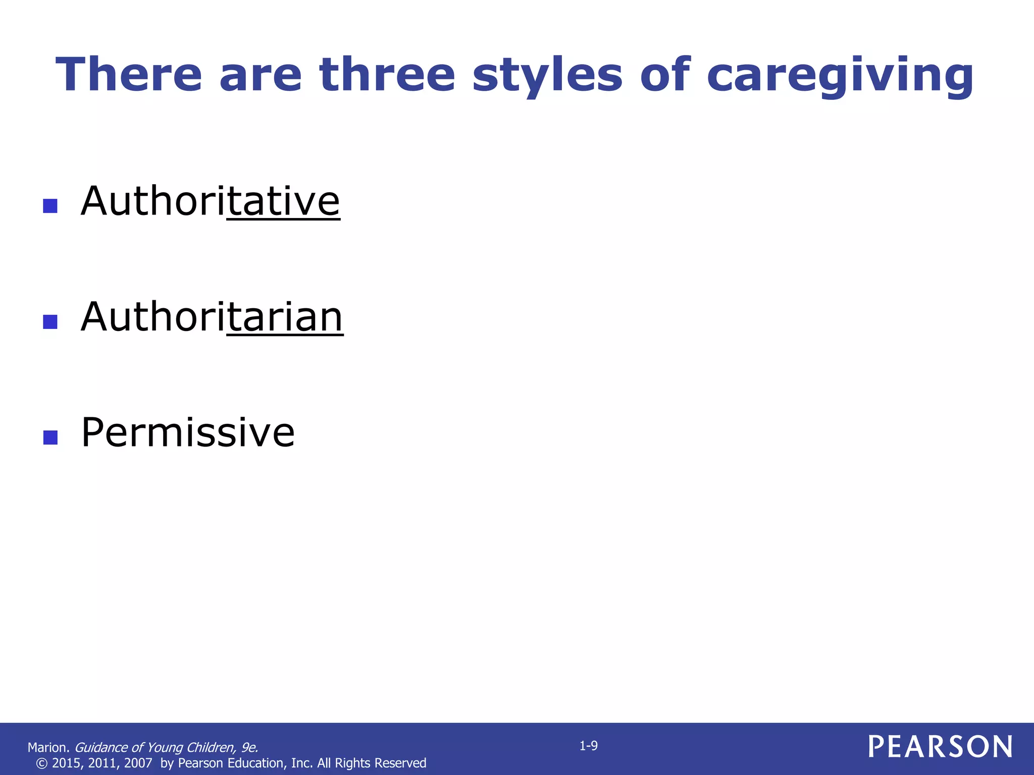 Chapter 1 A Teacher's Role in Guiding Children | PPT