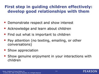 Chapter 1 A Teacher's Role in Guiding Children | PPT