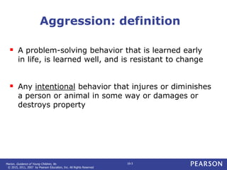 Chapter 10 Aggression & Bullying in Young Children | PPT