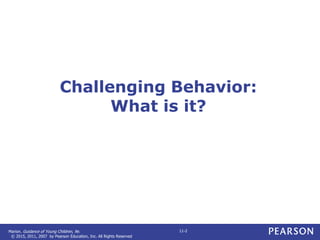 Chapter 11 Minimizing Challenging Behavior | PPT