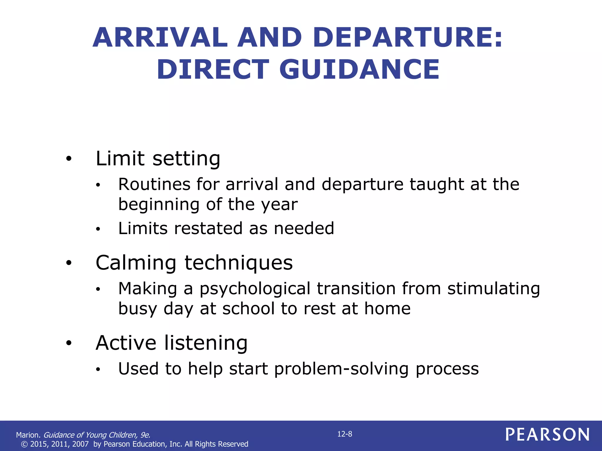 Chapter 12 Guiding Children During Routines & Transitions | PPT