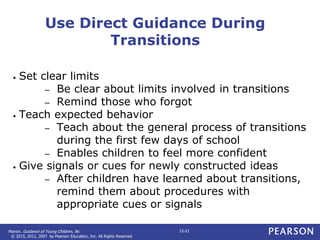 Chapter 12 Guiding Children During Routines & Transitions | PPT