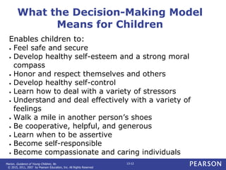 Chapter 13 Use the Decision-Making Model of Child Guidance | PPT