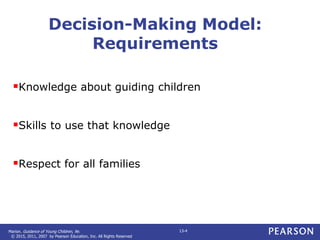 Chapter 13 Use the Decision-Making Model of Child Guidance | PPT
