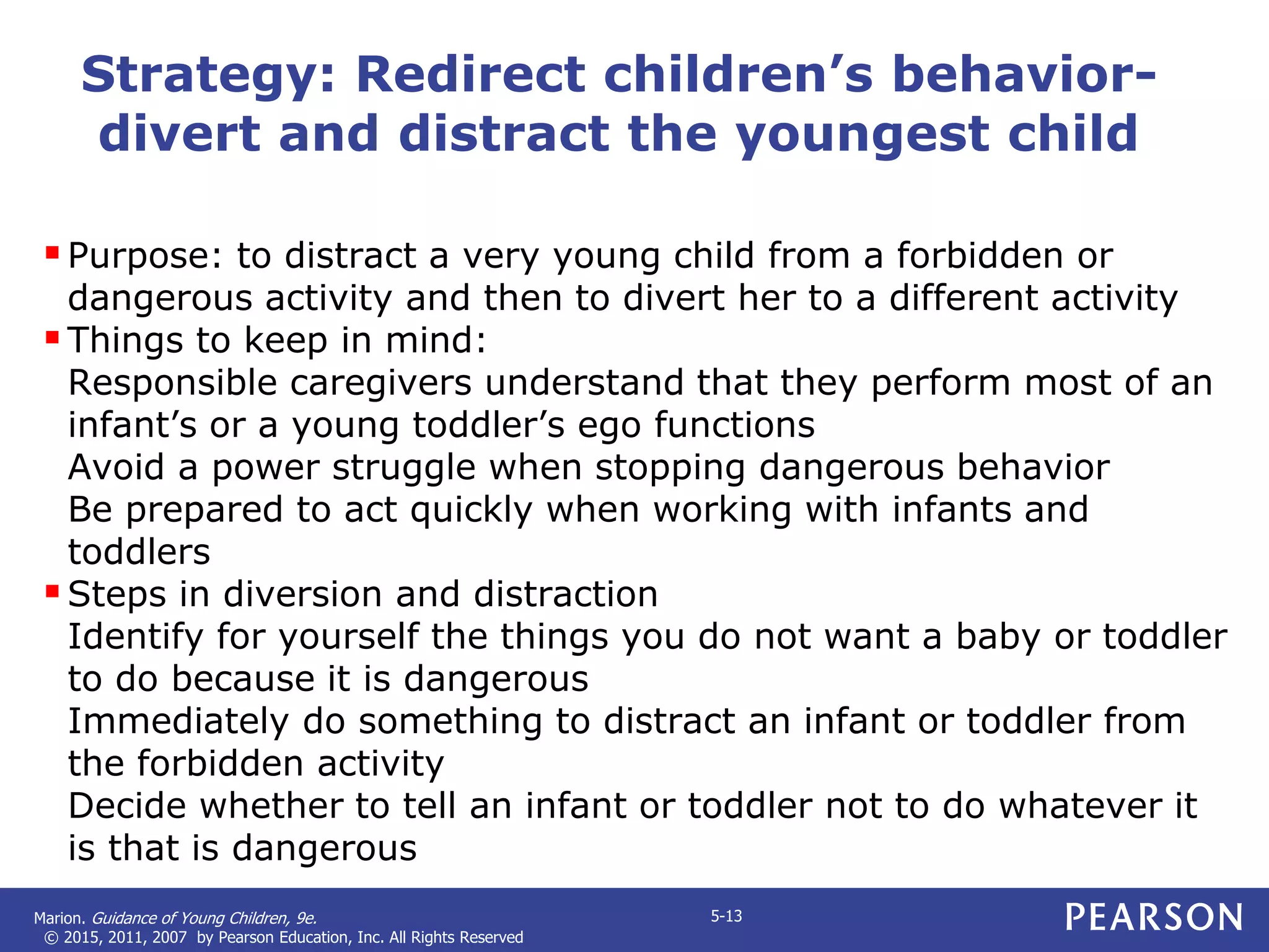 Chapter 5 Positive Guidance & Discipline Strategies: Direct Guidance | PPT