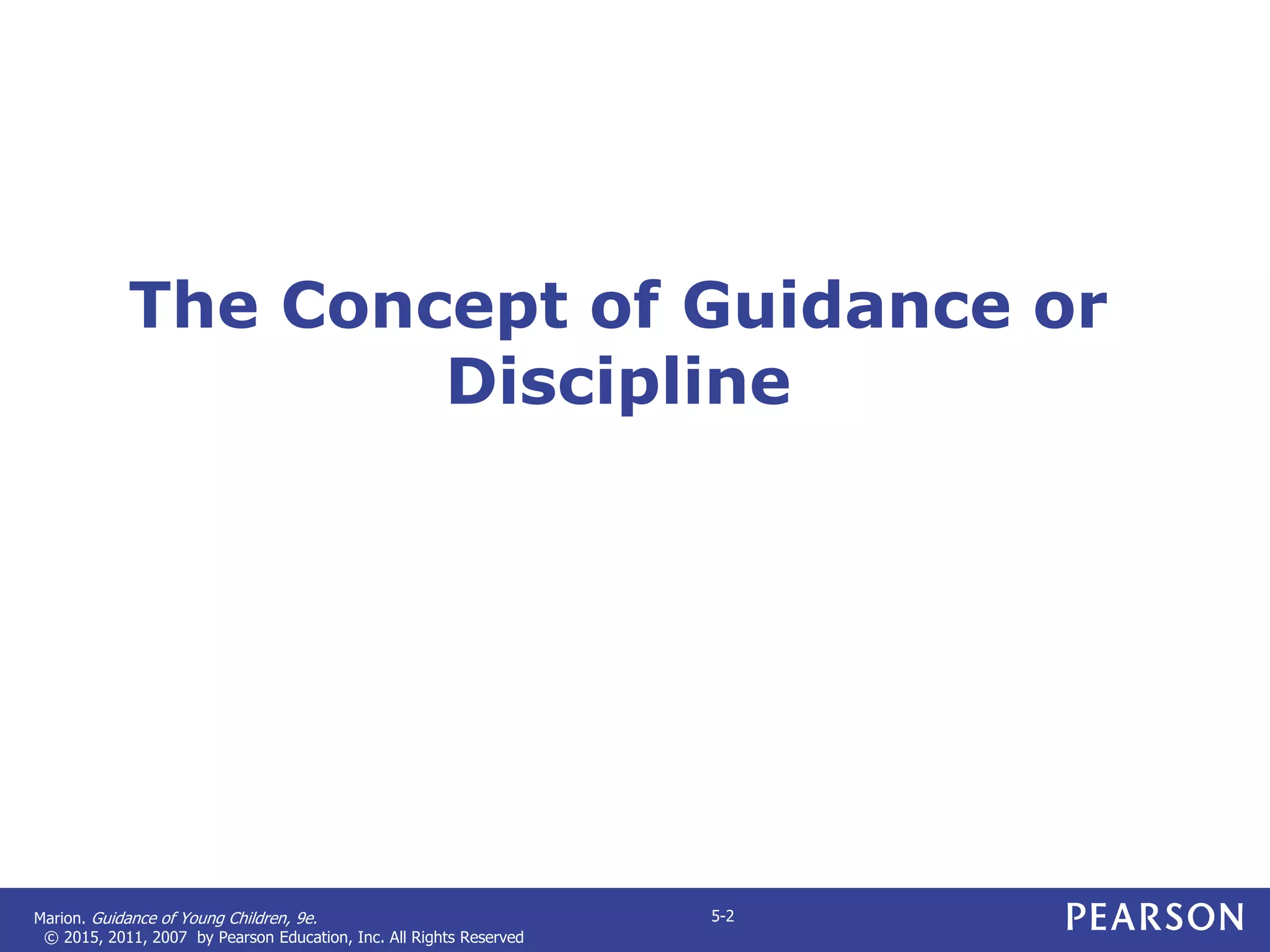 Chapter 5 Positive Guidance & Discipline Strategies: Direct Guidance | PPT