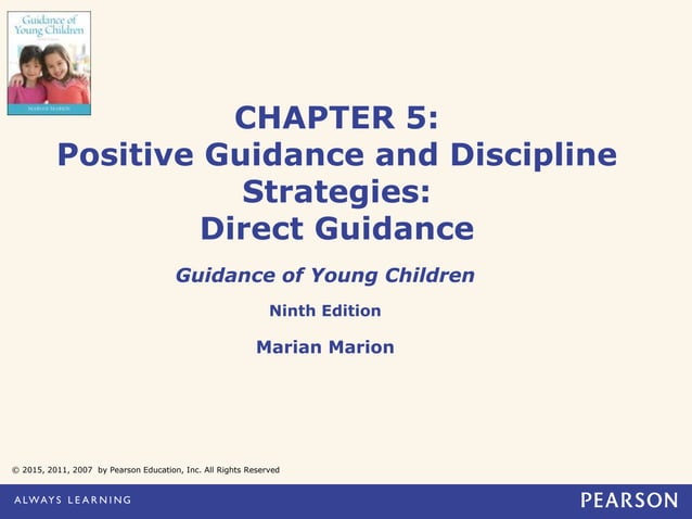 Chapter 5 Positive Guidance & Discipline Strategies: Direct Guidance | PPT