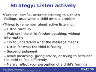 Chapter 5 Positive Guidance & Discipline Strategies: Direct Guidance | PPT