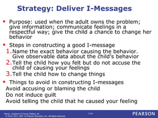 Chapter 5 Positive Guidance & Discipline Strategies: Direct Guidance | PPT