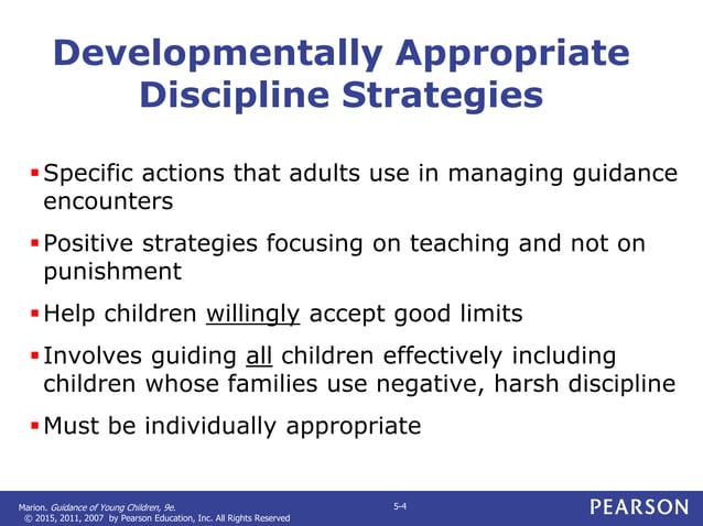 Chapter 5 Positive Guidance & Discipline Strategies: Direct Guidance | PPT