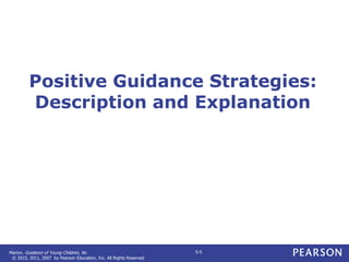 Chapter 5 Positive Guidance & Discipline Strategies: Direct Guidance | PPT