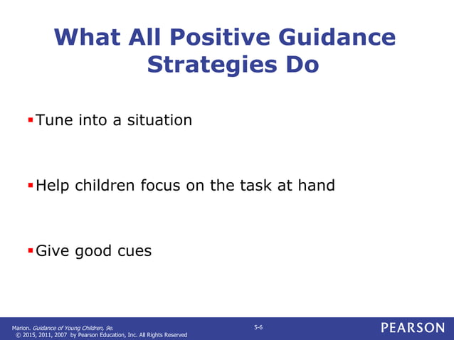 Chapter 5 Positive Guidance & Discipline Strategies: Direct Guidance | PPT