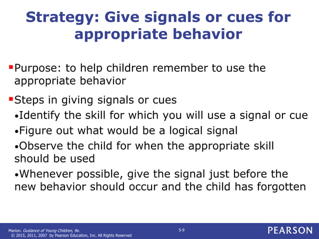 Chapter 5 Positive Guidance & Discipline Strategies: Direct Guidance | PPT