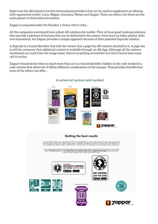 Why Zappar_new | PDF