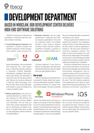 TBSCG-General_brochure | PDF