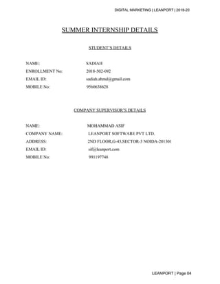 BBA INTERNSHIP CERTIFICATE | PDF