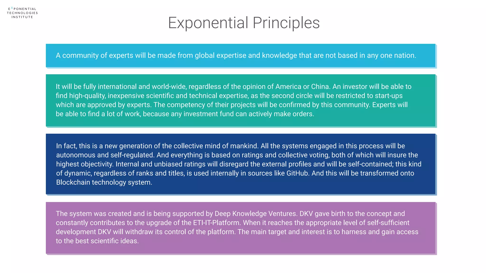 Exponential technologies institute | PPT