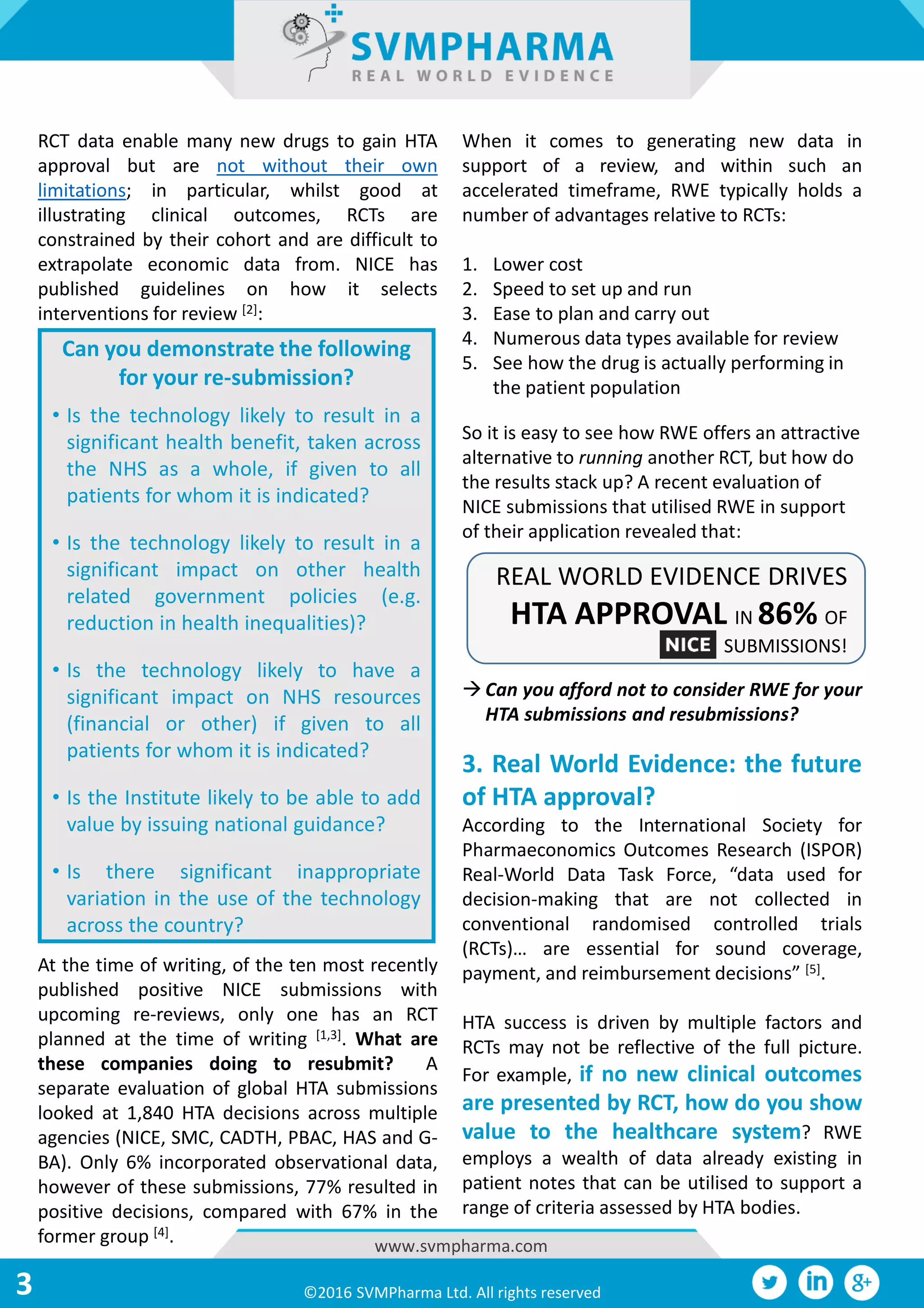 SVMPharma Real World Evidence – Real World Evidence as a driver of HTA ...