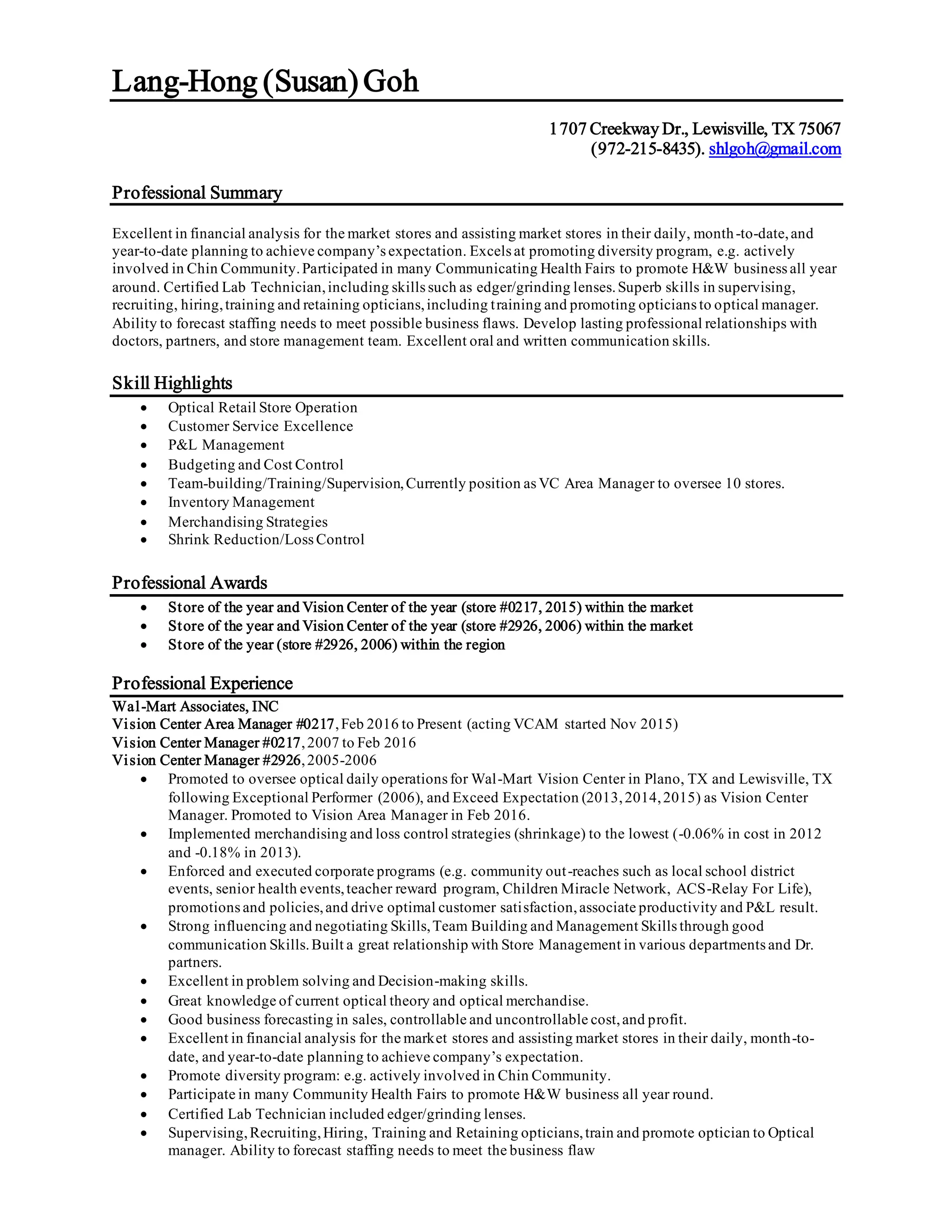 Susan Resume-updated | DOCX