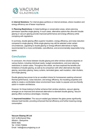 013 Double glazing or….pdf | Home Improvement | Home & Garden