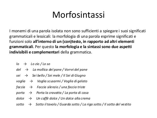 013 Morfosintassi