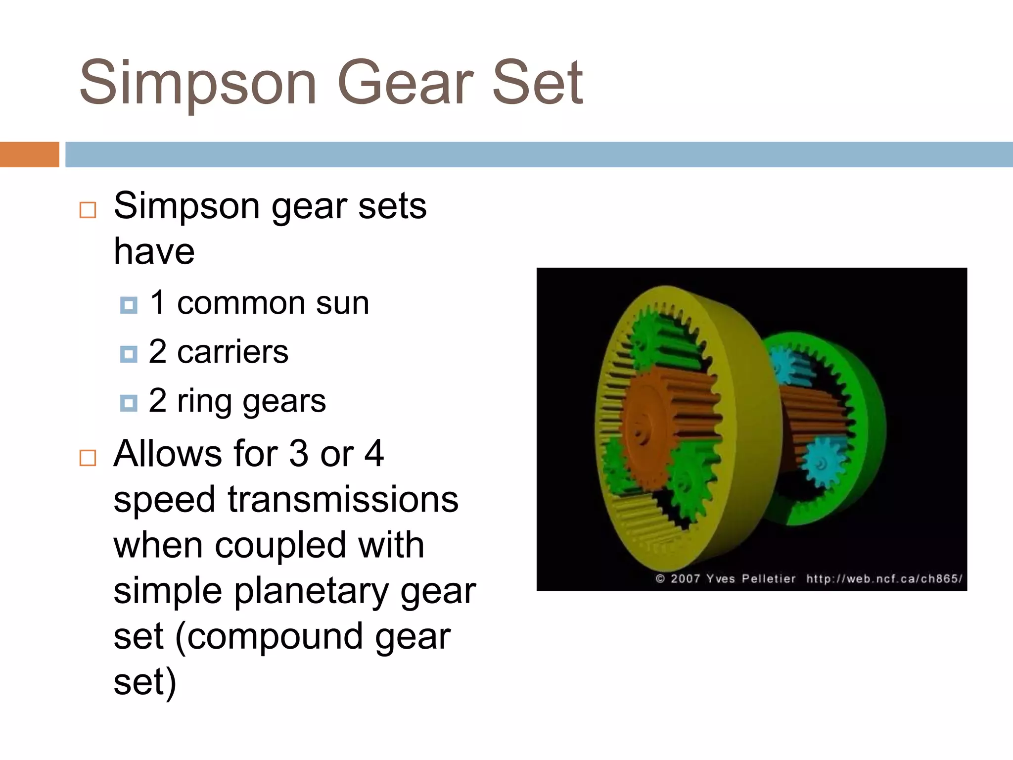 013 planetary gear sets | PPTX