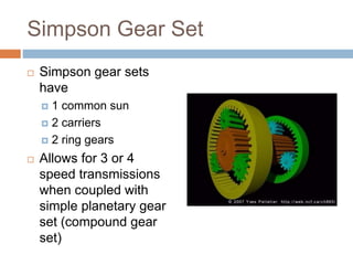 013 planetary gear sets | PPTX