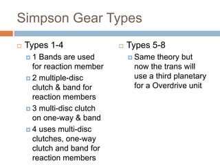 013 planetary gear sets | PPTX