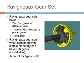 013 planetary gear sets | PPTX