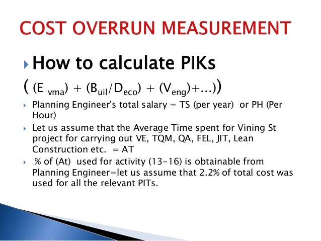 014 changes-cost overrun measurement