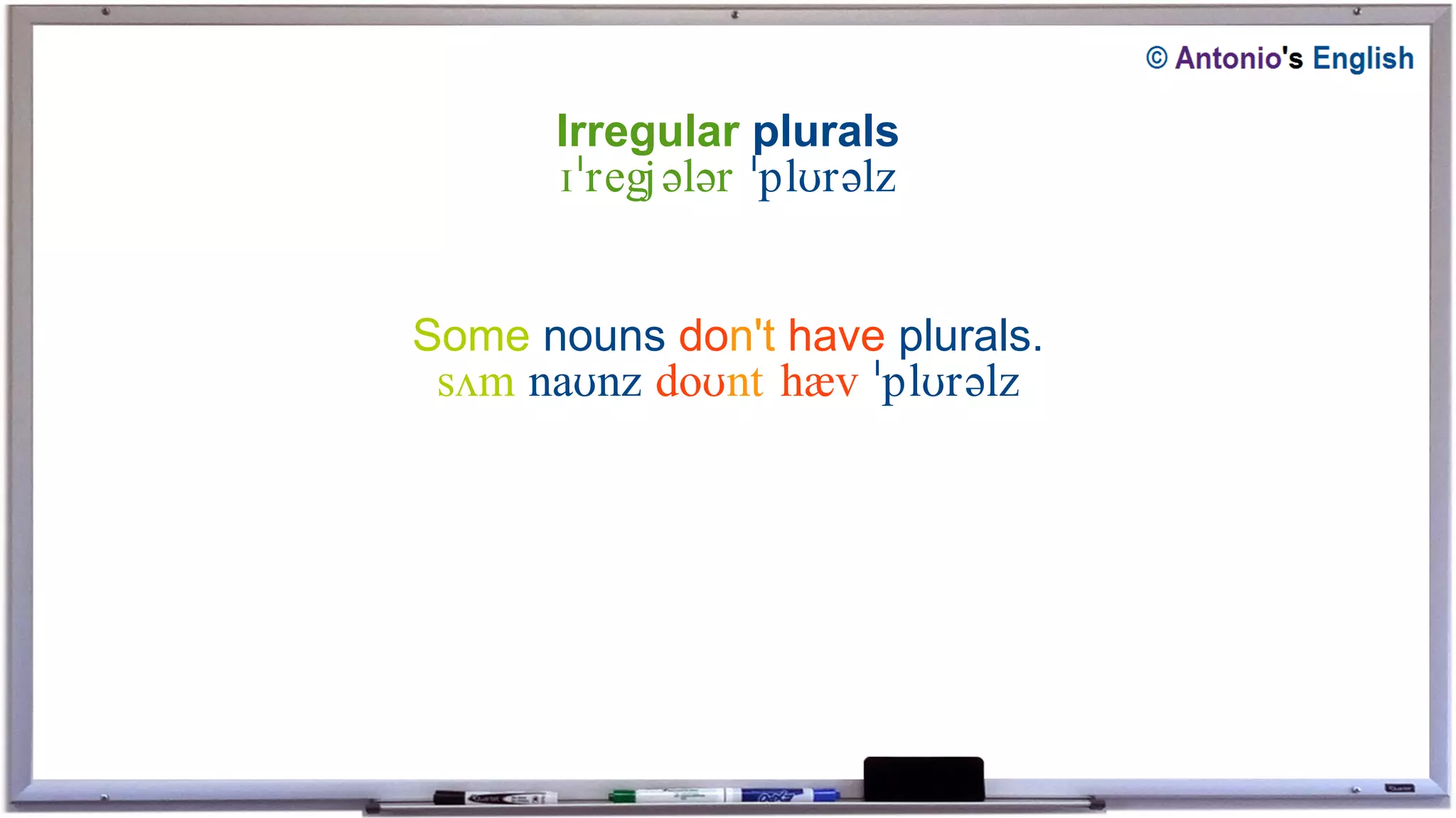 14. Irregular plurals - Plurales irregulares | PPT