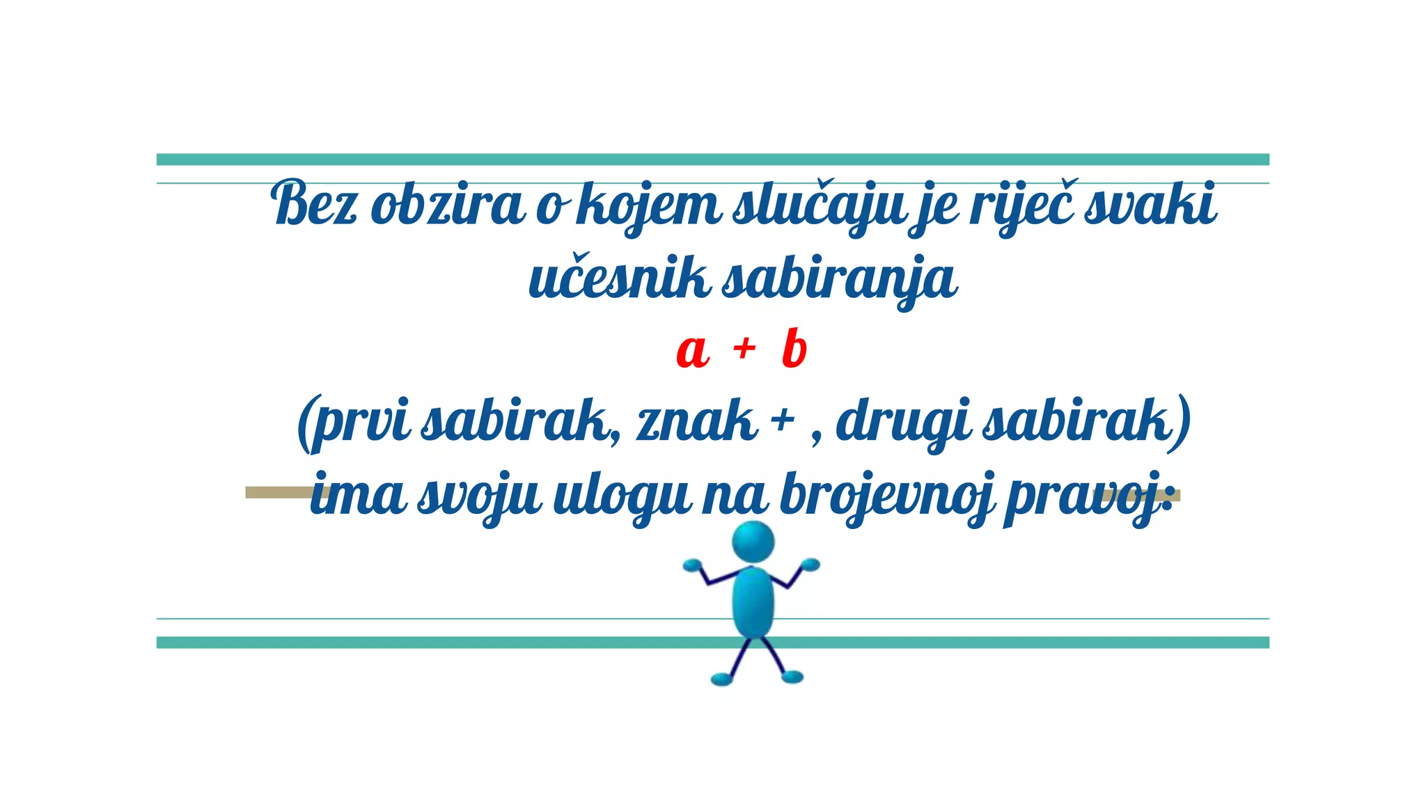 Sabiranje cijelih brojeva | PPTX