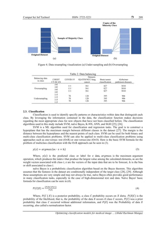 Optimizing classification models for medical image diagnosis: a ...